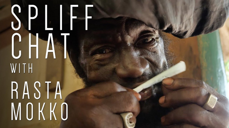 rasta with spliff