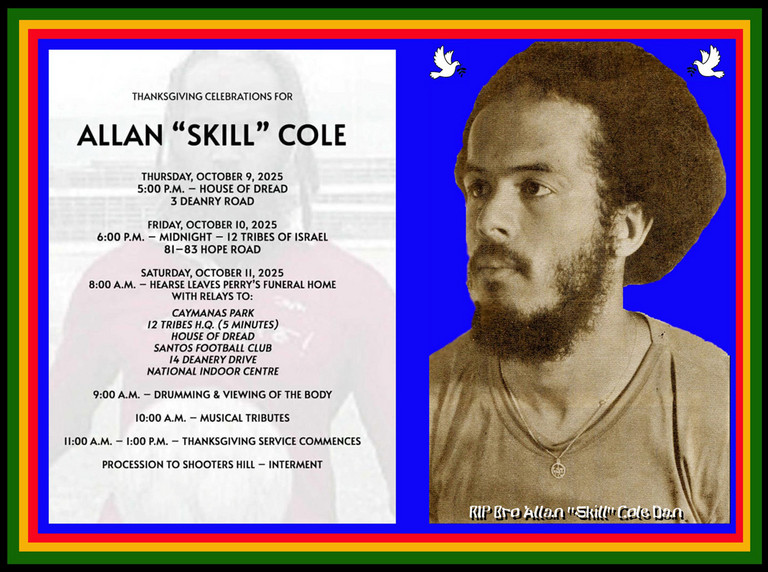 Allan 'Skill' Cole - Thanksgiving Celebrations 2025 - reggaeville.com