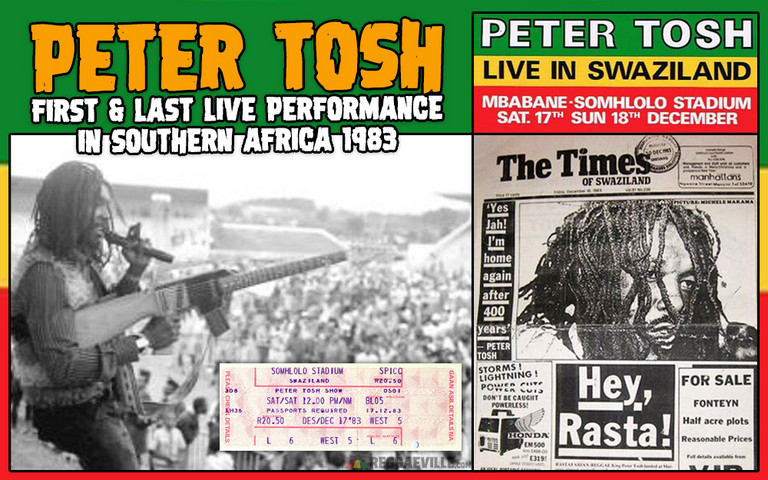 Peter Tosh - First & Last Live Performance In Southern Africa 1983