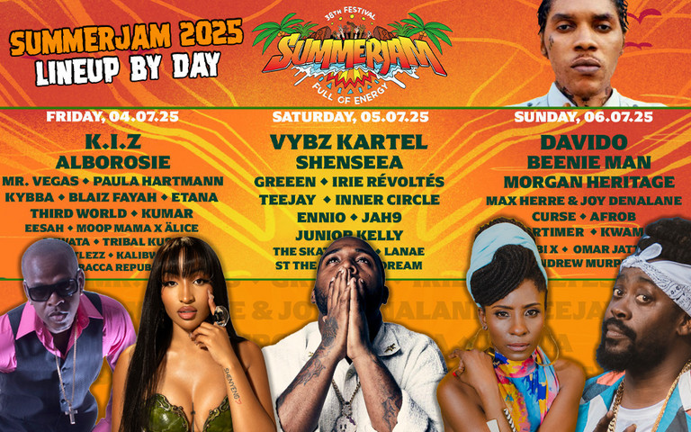 SummerJam 2025 - Lineup by Day
