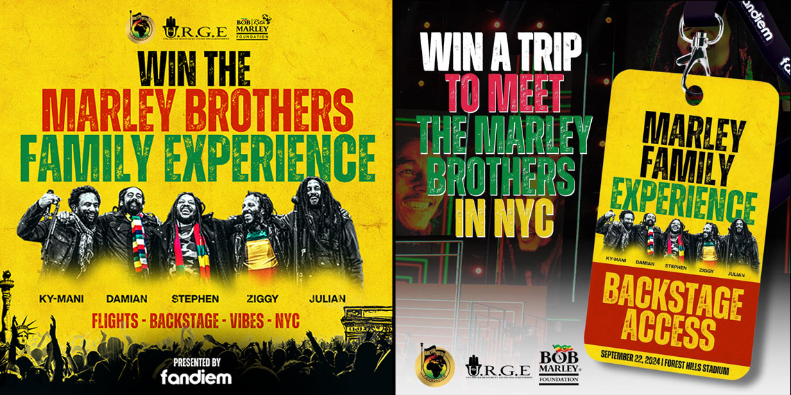 Win The Marley Brothers Backstage Family Experience